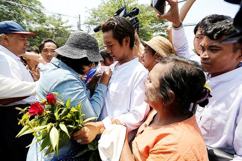 Myanmar releases over 8,000 inmates - Taipei Times
