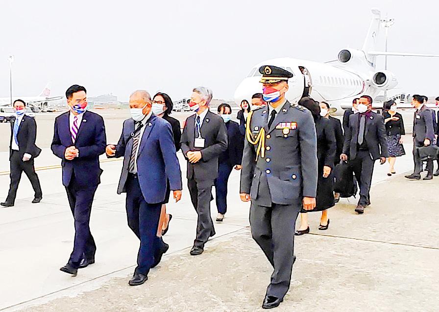 Marshall Islands president arrives for five-day visit - Taipei Times