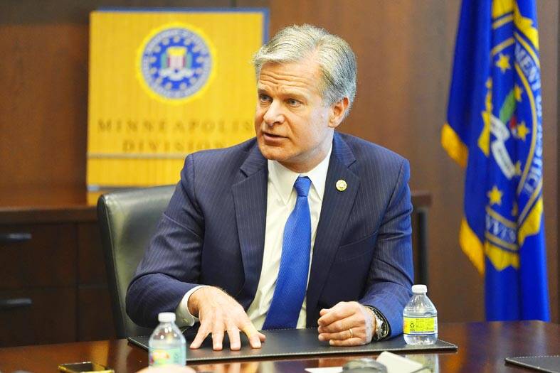 FBI head warns of threats - Taipei Times
