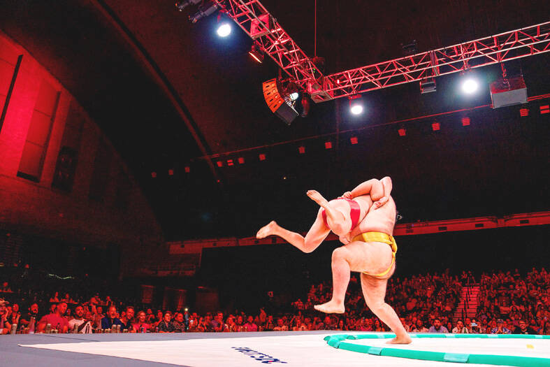 Refugee fighting to be the first European sumo champion - Taipei Times
