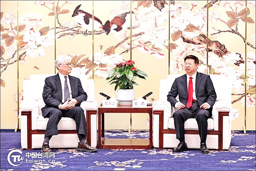 KMT official meets TAO director as China holds drills - Taipei Times