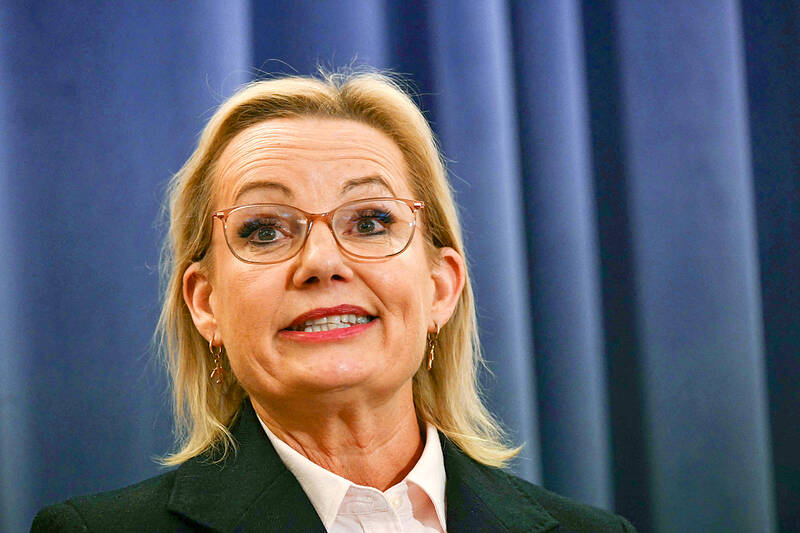 Australia’s Liberal Party elects its first female leader - Taipei Times