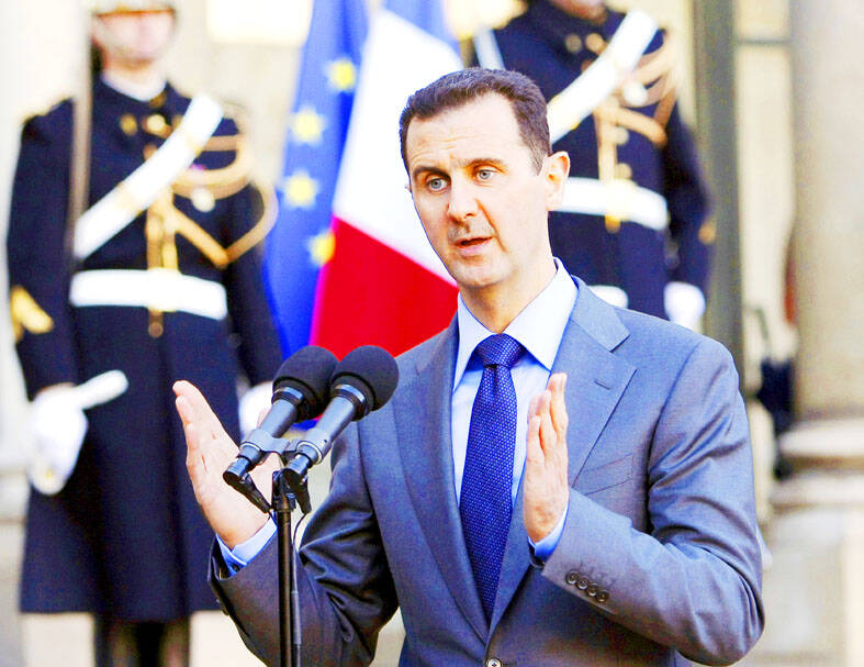 Court to decide on ex-Syrian president’s immunity - Taipei Times